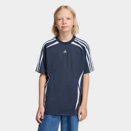 T-Shirt adidas originals "TEAMGEIST", M&auml;dchen, Gr. 128, aurora ink, Obermaterial: 100% Polyester, normal, Rundhals, Shirts T-Shirt