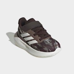 Sneaker adidas Sportswear "RUNFALCON 5 KIDS", M&auml;dchen, Gr. 22, tent gr&uuml;n, core wei&szlig;, earth strata, Synthetik, Textil, Schuhe Sneaker, f&uuml;r Kinder, mit Klettverschluss