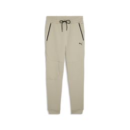 Sporthose Puma "PumaTECH Jogginghose Herren", Herren, Gr. S, Normalgr&ouml;&szlig;en, pebble gray beige, Obermaterial: 77% Baumwolle, 23% Polyester. Seitentasche &ndash; Oben: 100% Baumwolle. Seitentasche &ndash; Unten: 77% Baumwolle, 23% Polyester, unifarben, regular fit, Hosen Sporthose