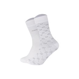 JOOP! Kurzsocken JOOP "Socken Premium Essential Iconic Socks 2P 2er Pack", Herren, Gr. 35-38, wei&szlig;, Obermaterial: 60% Baumwolle CO. 23% Polyester PES. 15% Polyamid PA. 2% Elasthan EL., Socken