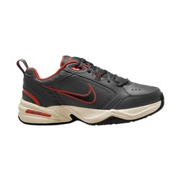 Sneaker Nike "AIR MONARCH IV", Herren, Gr. 40, dk smoke grau, schwarz, picante rot, Leder, Synthetik, Schuhe Sneaker