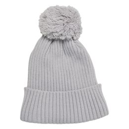 Beanie Brandit "Brandit Bobble Hat", Herren, Gr. onesize, grau, Kunstfaser, M&uuml;tzen Beanie