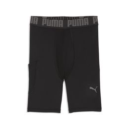 Trainingstights Puma "PWRMODE Base Layer Radlerhose Herren", Herren, Gr. M, Normalgr&ouml;&szlig;en, schwarz, Obermaterial: 84% Polyester, 16% Elasthan. Netz: 6% Elasthan, 94% Polyester. Unterer Bund: 62% Polyester, 16% Elasthan, 22% Nylon, eng, Hosen