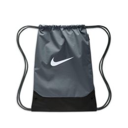 Sporttasche Nike "NK BRSLA DRAWSTRNG - X", smoke grau, schwarz, wei&szlig;, Obermaterial: 100% Polyester, Taschen Sporttasche, sportlicher Stil, f&uuml;r Fitness und sportliche Aktivit&auml;ten