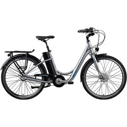 Z&uuml;ndapp E-Bike Z&Uuml;NDAPP "Green 2.7" Gr. 46, grau, Elektrofahrr&auml;der, 46cm, 26 Zoll (66,04cm), Pedelec, Elektrofahrrad f&uuml;r Damen u. Herren