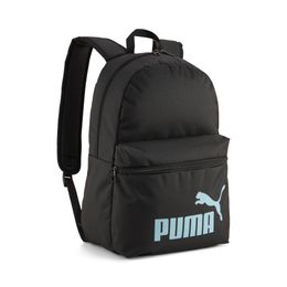 Rucksack Puma "PHASE BACKPACK", Puma schwarz, seafoam, Rucks&auml;cke, Damen, Netz, Polyester, unifarben, Rucksack, mit Zwei-Wege-Rei&szlig;verschluss am Hauptfach, mit seitlicher Mesh-Tasche