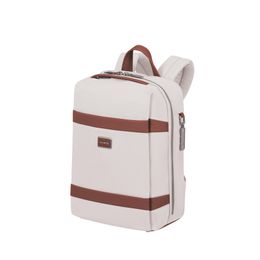 Notebookrucksack Samsonite, Gr. B/H/T: 23cm x 32cm x 12cm, wei&szlig;, Polyester, Rucks&auml;cke, edles Design