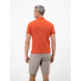 Poloshirt Lerros, Herren, Gr. XXL, vivid rot, Web, Obermaterial: 52% Baumwolle, 48% Polyester, unifarben, regular fit normal, ohne Ausschnitt, kontrastfarben, Shirts, mit Logo Stickereicla