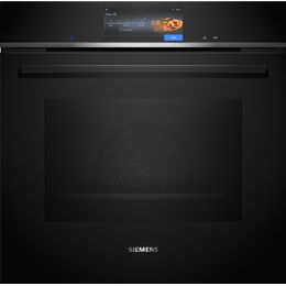 Siemens Einbaubackofen "HB778G9B1", Energieeffizienz: A+ (A+++-D), schwarz, B:59,4cm H:59,5cm T:54,8cm, Back&ouml;fen, Exzellente Ergebnisse: mit Gerichterkennung+Br&auml;unungssensor mit Kamera, Einbaubackofen