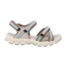 Sandale CMP "ALMAAK WMN HIKING SANDAL", Damen, Gr. 36, sabbia, tiffany, Synthetik, Schuhe Sandale, mit Klettverschluss