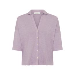 Marc O'Polo Schlupfbluse MARC O'POLO, Damen, Gr. M, dusty lavender, Jersey, Obermaterial: 52% Baumwolle, 48% Viskose, normal, V-Ausschnitt, Blusen Schlupfbluse