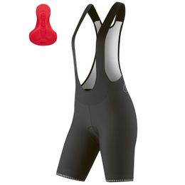 Fahrradhose Gonso "Sitivo W BIB 0", Damen, Gr. 42, Normalgr&ouml;&szlig;en, rot, 65% Polyamid, 35% Elastan, Hosen Fahrradhose, Damen Rennradhose mit innovativem Sitzpolsterkonzept