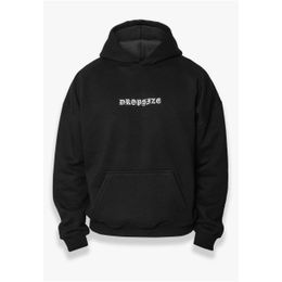 Kapuzensweatshirt DROPSIZE "Dropsize Herren Dropsize Heavy Oversize Crime Hoodie", Herren, Gr. L, schwarz, 70% Baumwolle, 30% Polyester, Sweatshirts