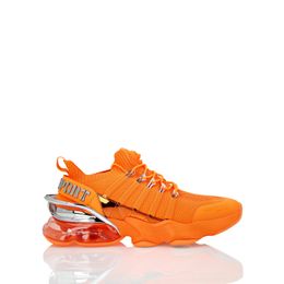 Sneaker Plein Sport "Tiger Attack//Gen.x.4", Damen, Gr. 46, Normalschaft, orange (86, orangefluo), Schuhe Sneaker