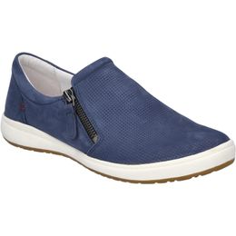 Slipper Josef Seibel "Caren 22, blau", Damen, Gr. 43, blau, Obermaterial: 100% Rindsleder Leather cow., Schuhe Slipper