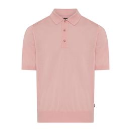 Kurzarmpullover BOSS "Nolano", Herren, Gr. L, light, pastel pink686, Strick, Obermaterial: 100% Schurwolle, unifarben, regular fit h&uuml;ftbedeckend, Rippb&uuml;ndchen, Pullover, aus Schurwolle, Polokragen
