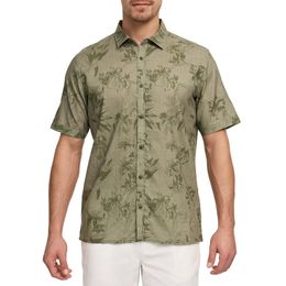 Kurzarmhemd INDICODE "INBloomer", Herren, Gr. L, N-Gr, army, Web, Obermaterial: 55% Baumwolle, 45% Viskose, unifarben, regular fit, Hemden