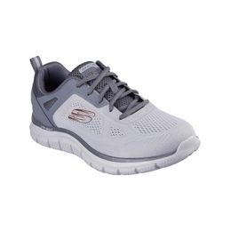 Wanderschuh Skechers "Track", Damen, Gr. 45, grau, Obermaterial: 50% Rindsleder Leather cow. 50% Lammleder LEL., Schuhe Wanderschuh