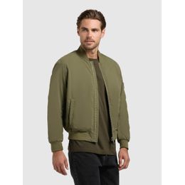 Blouson Khujo "TAWAS", Herren, Gr. M, olive, Web, 70% Baumwolle, 30% Nylon, unifarben, regular fit h&uuml;ftlang, eingesetzt angesetztes B&uuml;ndchen, Jacken Blouson