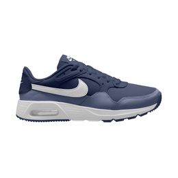 Sneaker Nike Sportswear "AIR MAX SC", Herren, Gr. 43, midnight navy, wei&szlig;, diffused blau, Leder, Textil, Schuhe Sneaker