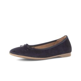 Ballerina Gabor "Eleganter Ballerina", Damen, Gr. 35, blau, Schuhe Ballerina