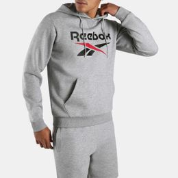 Kapuzensweatshirt Reebok "TRENT 2 COL LOGO HOODY", Damen, Gr. L, light grau m, Obermaterial: 60% Baumwolle, 40% Polyester, Sweatshirts, sportlicher Schnitt, mit verstellbarer Kapuze, mit K&auml;ngurutasche