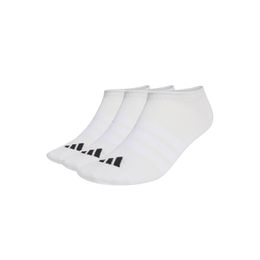 Sneakersocken adidas originals "Socken Thin & Light Sportswear No-Show Socks 3er Pack", Herren, Gr. 37-39, wei&szlig;, Obermaterial: 58% Baumwolle CO. 36% Polyester PES. 3% Elasthan EL. 2% Elastodien ED. 1% Polyamid PA., Socken Sneakersocken