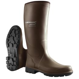 Gummistiefel Dunlop "Purofort Terroir PRO", Damen, Gr. 36, braun (schwarz braun), Obermaterial: 100% Textilmaterial TEXMAT., Schuhe Gummistiefel