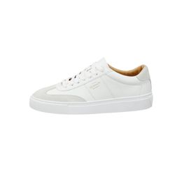 Sneaker Gant "Sneaker Mc Julien", Herren, Gr. 45, wei&szlig;, Obermaterial: 100% Rindsleder Leather cow. Futter: 100% Textilmaterial TEXMAT. 100% Gummi rubber., Schuhe Sneaker