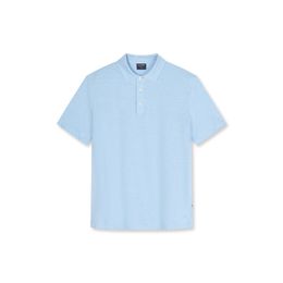 Poloshirt OLYMP "OLYMP Casual Wirk", Damen, Gr. L, bleu, 95% Leinen, 5% Elasthan, Shirts