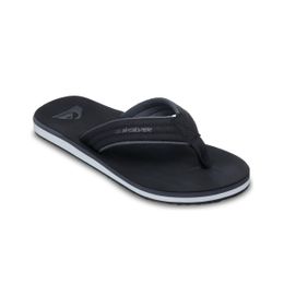 Zehentrenner Quiksilver "CARVER NUBUCK 26", Herren, Gr. 42, schwarz 2, Synthetik, Textil, Schuhe Zehentrenner, Sommerschuhe