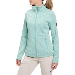 Fleecejacke McKINLEY "DA.-UNTERJACKE RUBIN III WMS", Herren, Gr. 36, melange, blau aqua, Obermaterial: 100% Polyester, Jacken Fleecejacke, weiches Strickfleece-Material, mit Antipilling-Ausr&uuml;stung