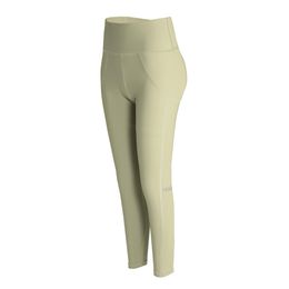 Leggings YEAZ "Leggings CLASSY", Damen, Gr. L, US, gr&uuml;n, Obermaterial: 75% Nylon NY. 25% Elasthan EL., Hosen Leggings