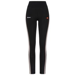 Leggings Ellesse "CADITH LEGGING", Damen, Gr. 40, N-Gr, schwarz, Jersey, Obermaterial: 95% Baumwolle, 5% Elasthan, unifarben, figurbetont lang, Hosen Leggings, aufgesetzte Kontraststreifen und Logo-Badges