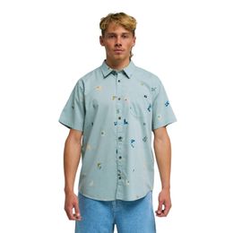Kurzarmhemd Billabong "Sundays Mini", Herren, Gr. L, US-Gr&ouml;&szlig;en, blau fog, Obermaterial:[Hauptmaterial] 52% Walkfrottier, 48% Lyocell;, Hemden