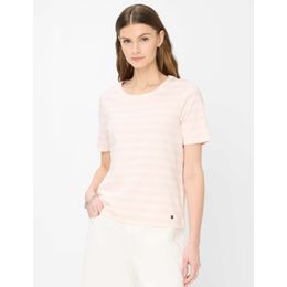 Kurzarmshirt Brax "Style CIRA S", Damen, Gr. 36, rosa, 100% Baumwolle, Rundhals, Shirts