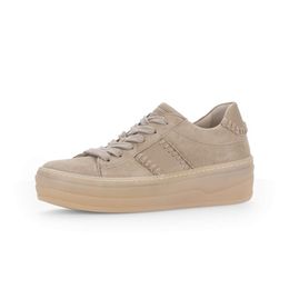 Sneaker Gabor "Sneaker low", Damen, Gr. 35,5, beige, Schuhe Sneaker