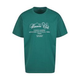 T-Shirt "Upscale by Mister Tee Winners Club Oversize Tee", Damen, Gr. L, gr&uuml;n, 100% Baumwolle, UPSCALE BY MISTER TEE, bedruckt, oversize, Rundhals, Shirts T-Shirt