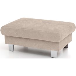 Hocker COTTA "Komaris, B: 100 cm", beige, B:100cm H:45cm T:65cm, Microfaser PRIMABELLE (100% Polyester);Kunstleder SOFTLUX;Feinstruktur (100% Polyester);Kunstleder SOFTLUX/Struktur (100% Polyester);NaturLEDER, Hocker, Hocker, individuell zu kombinieren