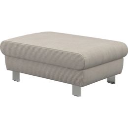 Hocker COTTA "Komaris, B: 100 cm", ivory, B:100cm H:45cm T:65cm, 88% POLYESTER (PES) 12% POLYAMID (PA), Hocker, Hocker, individuell zu kombinieren