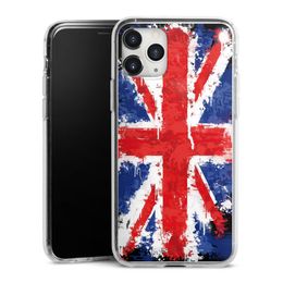 DeinDesign iPhone 11 Pro Max Handy Silikon H&uuml;lle Case transparent Handyh&uuml;lle Union Jack England Flag Silikon Case