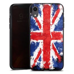 DeinDesign iPhone Xr Handy Silikon H&uuml;lle Case schwarz Handyh&uuml;lle Union Jack England Flag