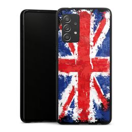 DeinDesign Galaxy A52s 5G Handy Silikon H&uuml;lle Case schwarz Handyh&uuml;lle Union Jack England Flag