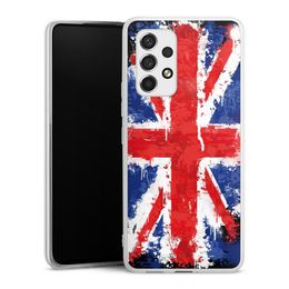 DeinDesign Galaxy A53 5G Handy Silikon H&uuml;lle Case transparent Handyh&uuml;lle Flag Union Jack England Silikon Case
