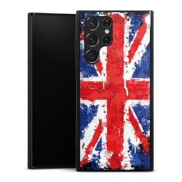 DeinDesign Galaxy S22 Ultra Handy Silikon H&uuml;lle Case schwarz Handyh&uuml;lle Union Jack England Flag