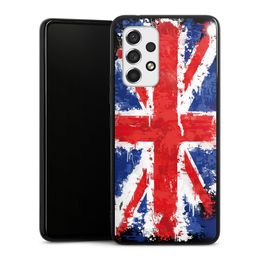 DeinDesign Galaxy A53 5G Handy Silikon H&uuml;lle Case schwarz Handyh&uuml;lle Unicoloured Black Colour