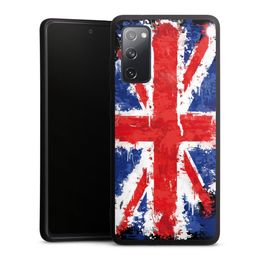 DeinDesign Galaxy S20 FE Handy Premium Silikon H&uuml;lle Handyh&uuml;lle schwarz Case England Union Jack Flag Silikon Premium Case