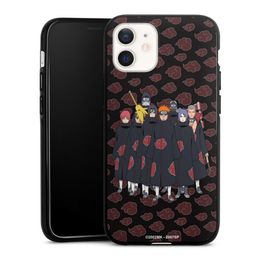 DeinDesign iPhone 12 Handy Silikon H&uuml;lle Case schwarz Handyh&uuml;lle Akatsuki Naruto Shippuden Official Licensed Product