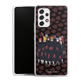 DeinDesign Galaxy A53 5G Handy Silikon H&uuml;lle Case wei&szlig; Handyh&uuml;lle Official Licensed Product Akatsuki Naruto Shippuden Silikon Case