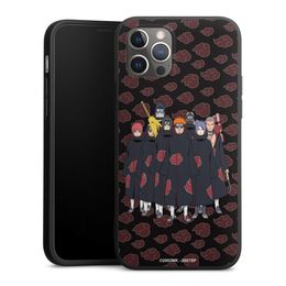 DeinDesign iPhone 12 Pro Handy Premium Silikon H&uuml;lle Handyh&uuml;lle schwarz Case Akatsuki Naruto Shippuden Official Licensed Product Silikon Premium Case